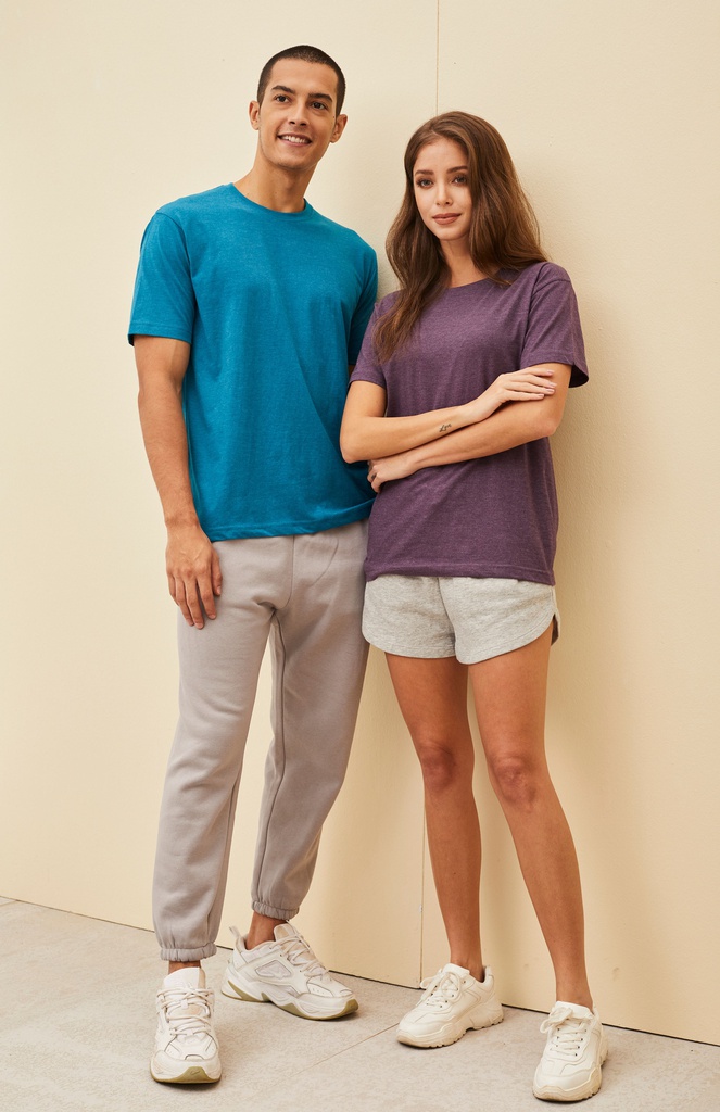 RC04 - Tubular Roundneck Heather Cotton 160GSM | Esping